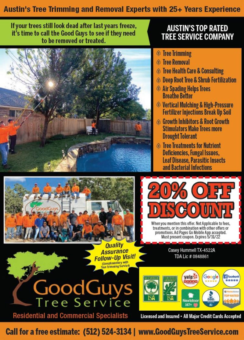 Our Offers - Good Guys Tree Service - Tree Trimming Austin TX