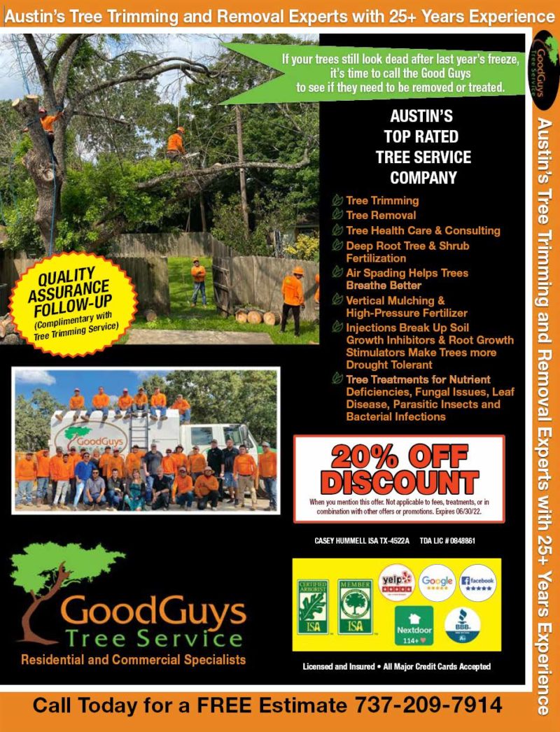 Our Offers - Good Guys Tree Service - Tree Trimming Austin TX